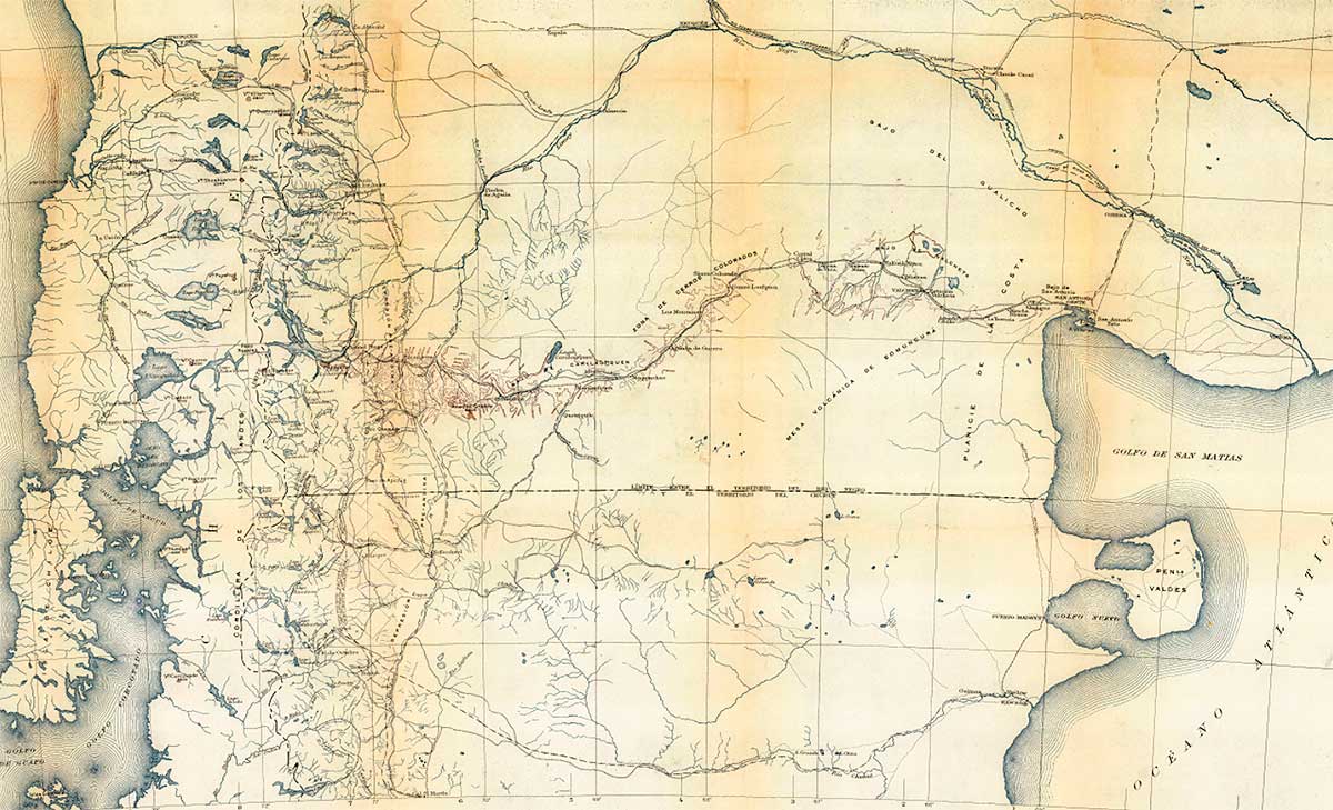 Mapa general de la Patagonia Norte - 1914 – Bailey Willis | VIEJOS MAPAS