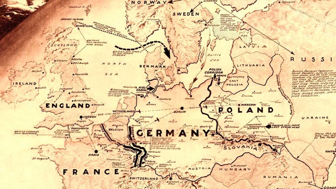 Mapa histórico de la Gran Guerra (1914-1918) - La Primera Guerra ...