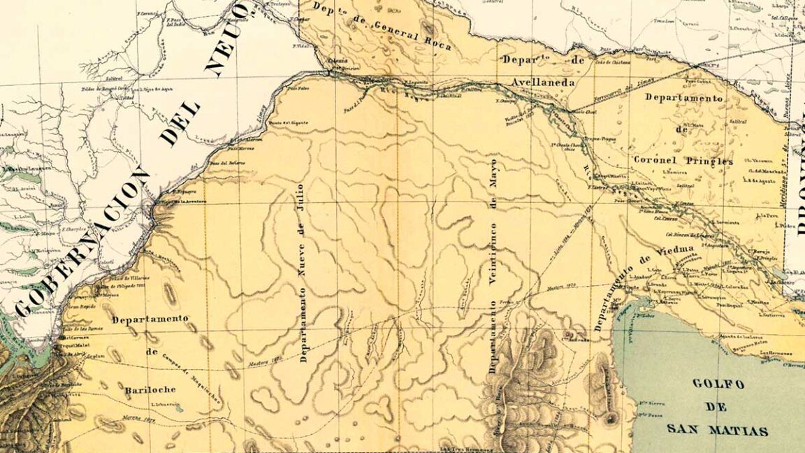 Plano de la Colonia General Roca – 1885 - VIEJOS MAPAS