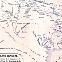 Mapa de la República Argentina y sus países limítrofes, de 1918 ...