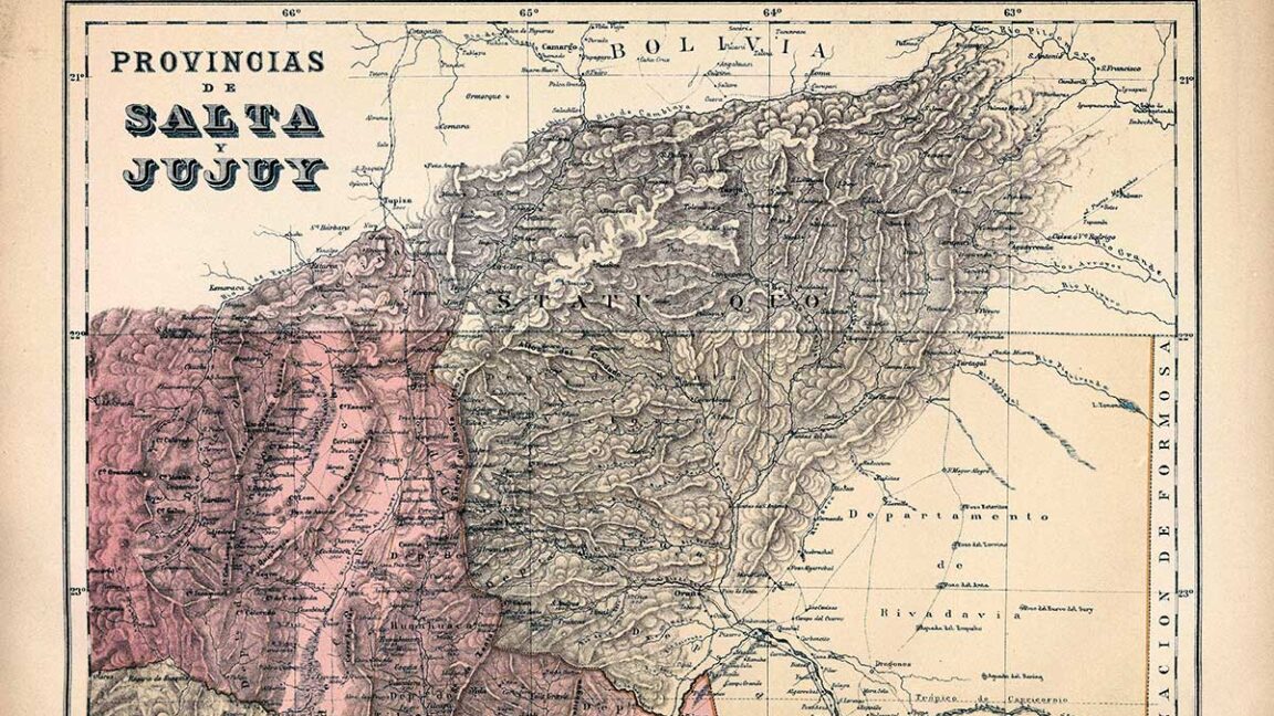 Mapa de la Provincia de Salta del año 1887 | VIEJOS MAPAS